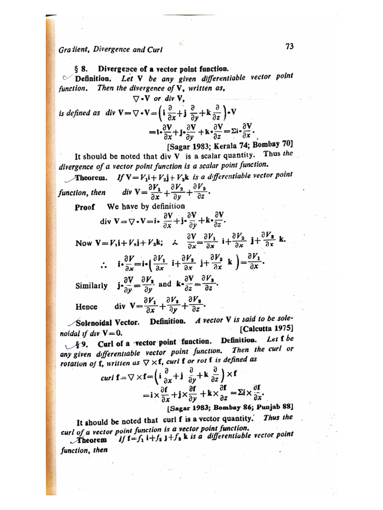 Divergence and Curl | PDF
