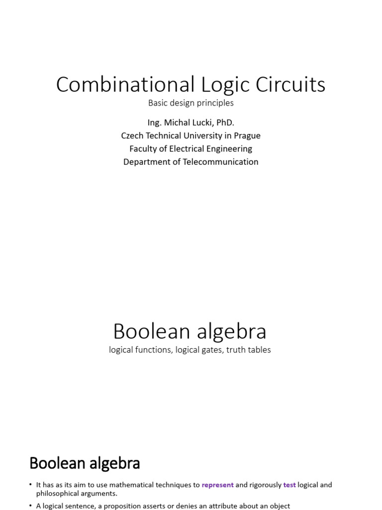 Combinational Logic Circuits Karnaugh Maps 2023 | PDF | Logic | Boolean Algebra