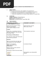 Grade 3 Math Lesson: Number Patterns | PDF