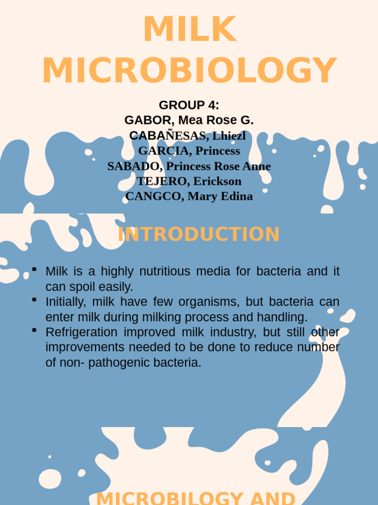 Milk Microbiology Final | PDF | Milk | Microorganism