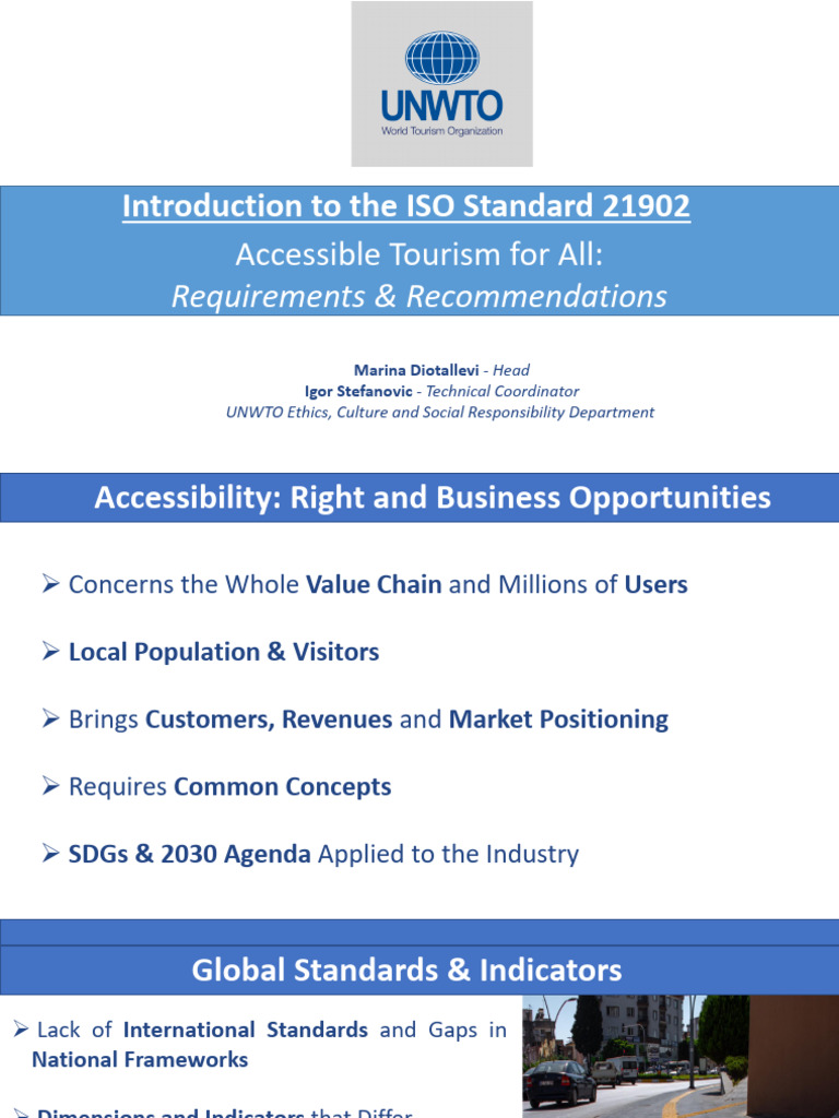 ISO 21902-2021 UNWTO - ECSR - Accessibility | PDF