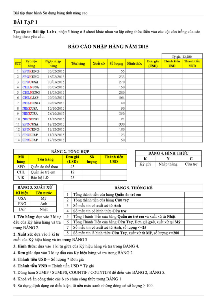 BT Excel Bu I 5 | PDF