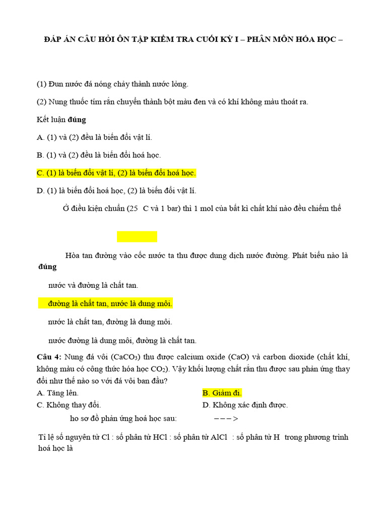 ĐA - KHTN8 _hóa_CK1 | PDF