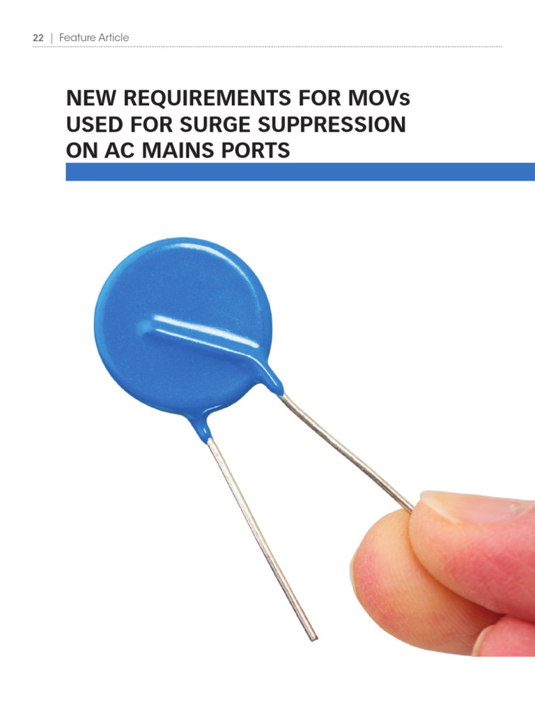 New MOV Requirements for Surge Protection | PDF | Mains Electricity ...