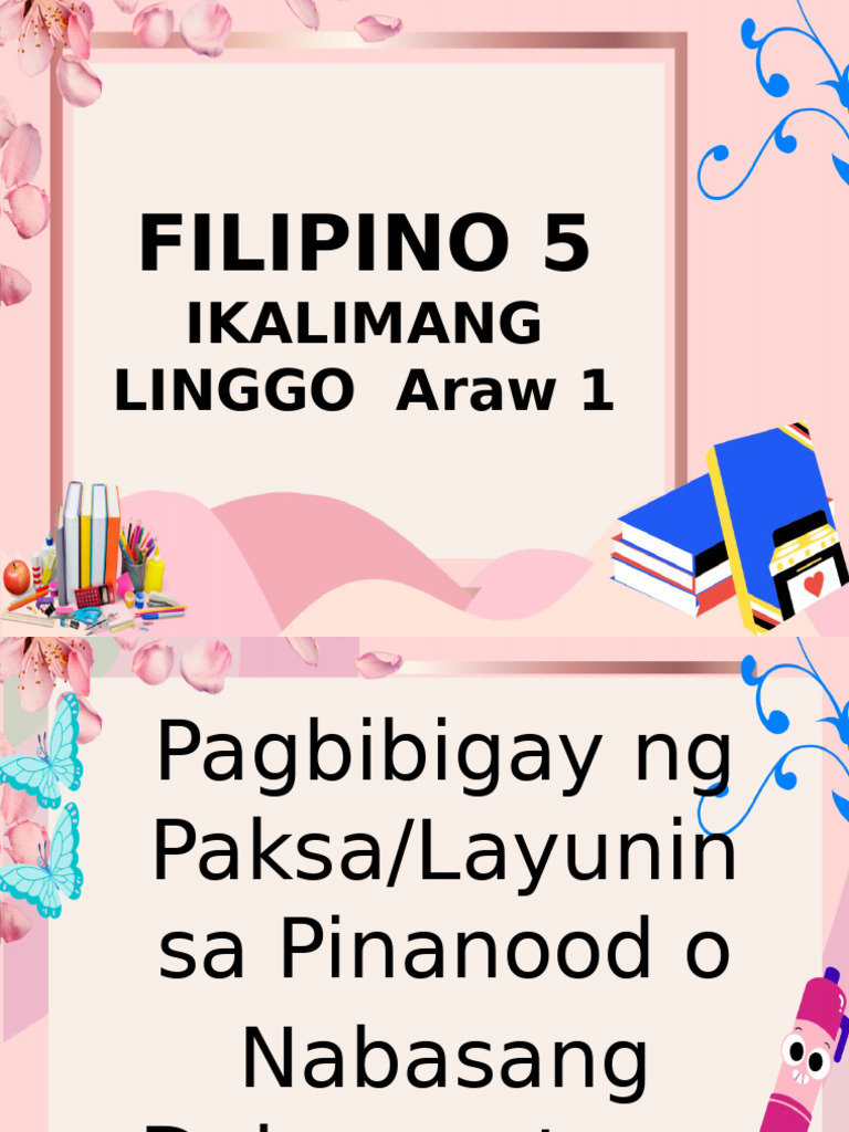 Filipino-5 Q2 W5 | PDF