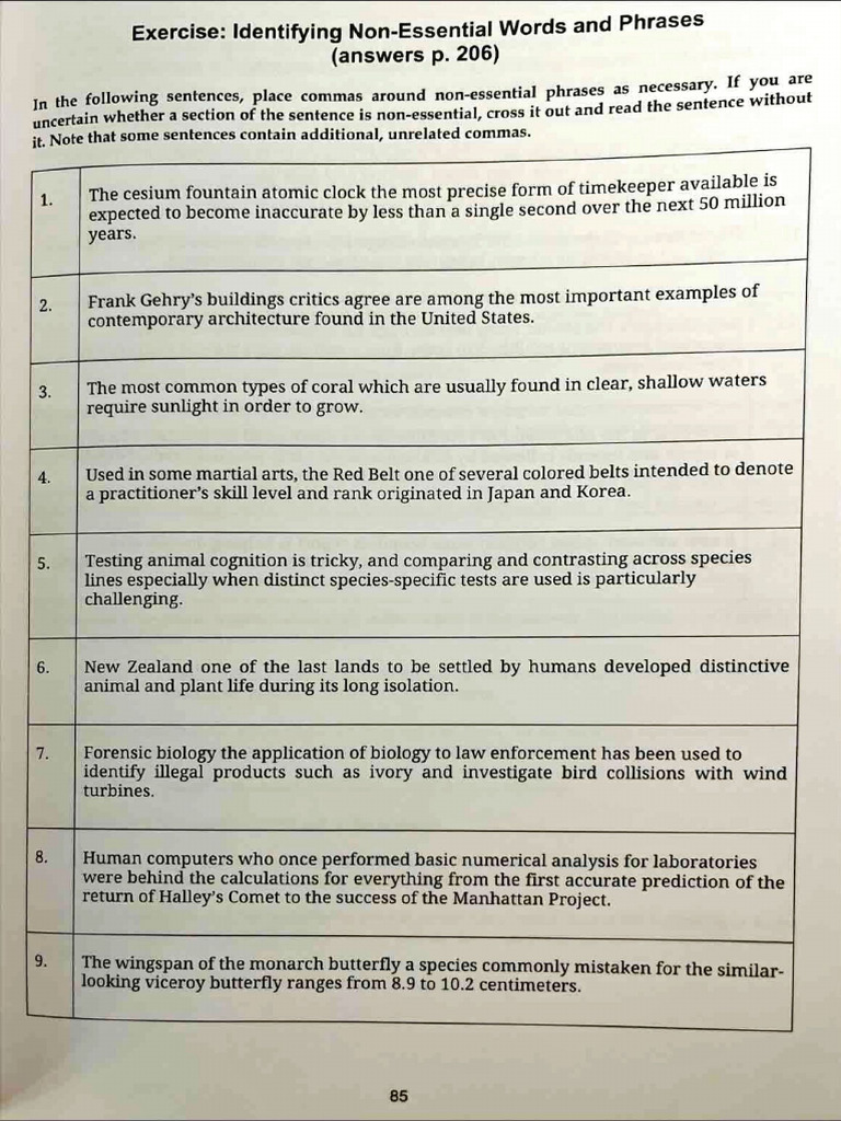 DIGITAL Ex Essential and Non Essential Clauses 2023 | PDF