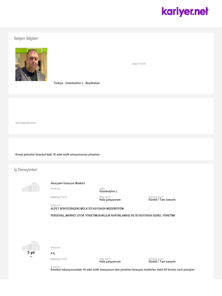 Türkçe CV Yeni Eklenen | PDF