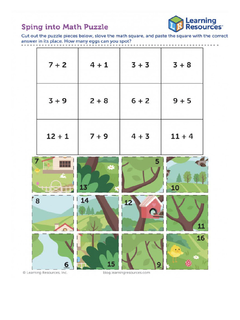 Fun Addition Puzzles for Kids | PDF