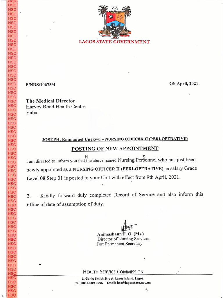 Posting Letter | PDF