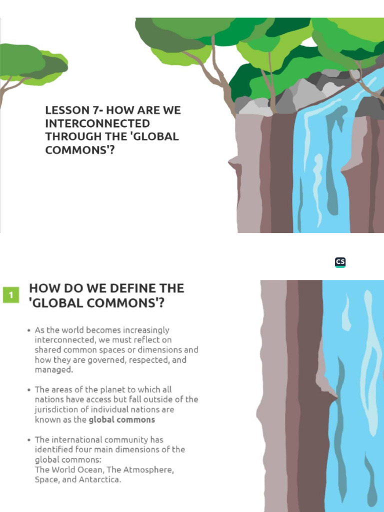 Lesson 7- How Are We Interconnected Through the 'Global Commons'- MSCS ...