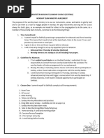 Worship Team Rules and Guidelines 2024 | PDF | Baptism