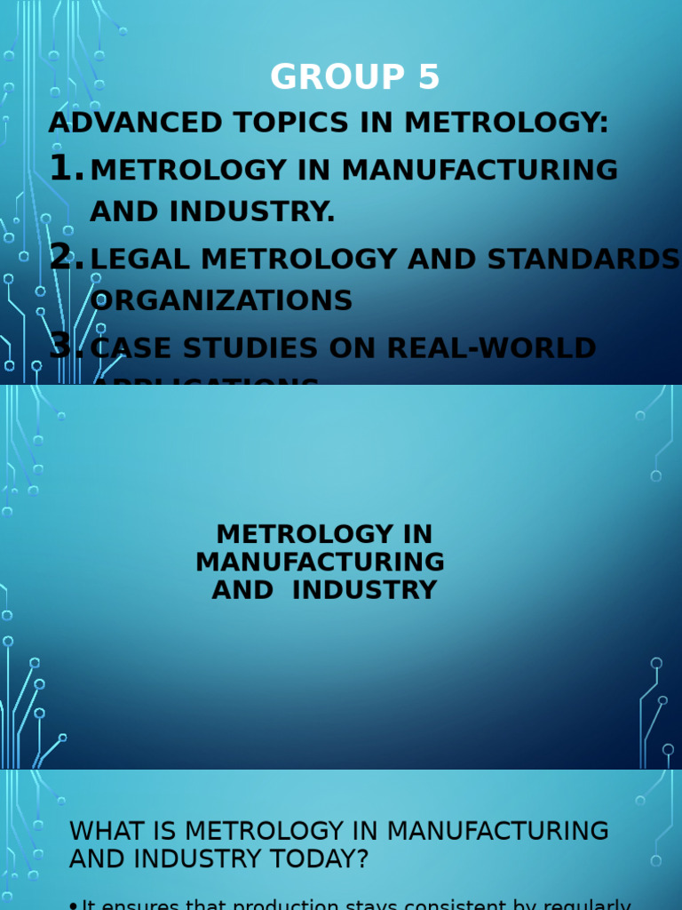 Elex 1a, Group 5 Advanced Topics in Metrology | PDF | Metrology | Accuracy And Precision