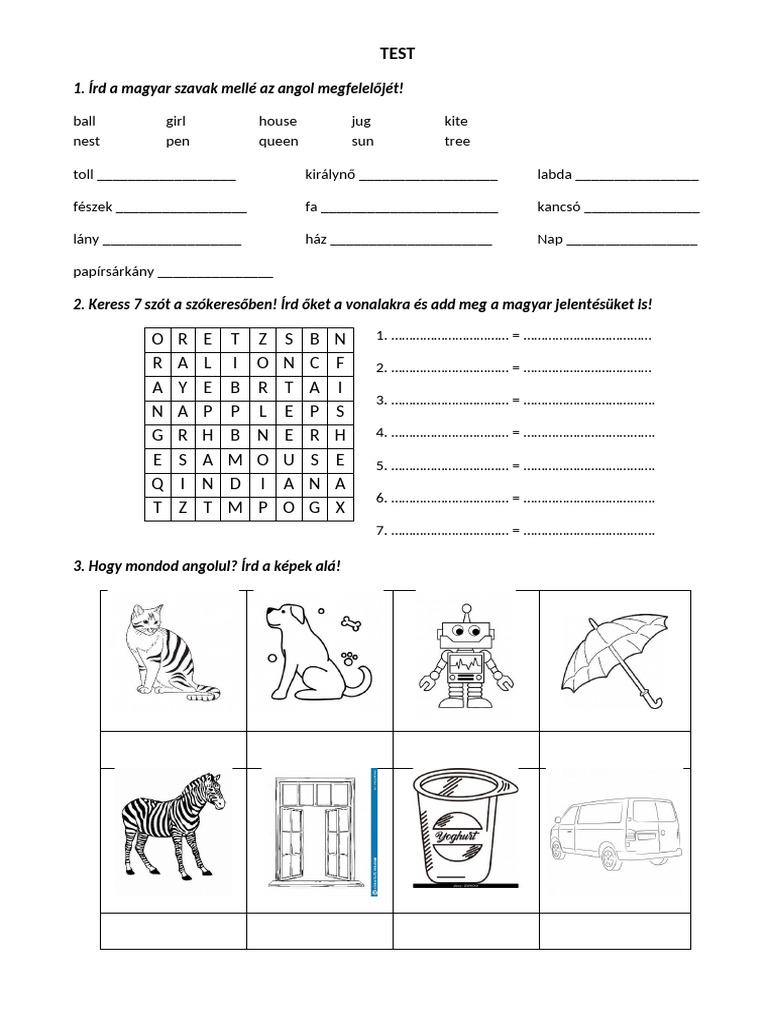 Test - The Alphabet | PDF