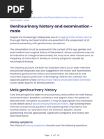 Urological History Taking Guide | PDF | Urinary Tract Infection ...