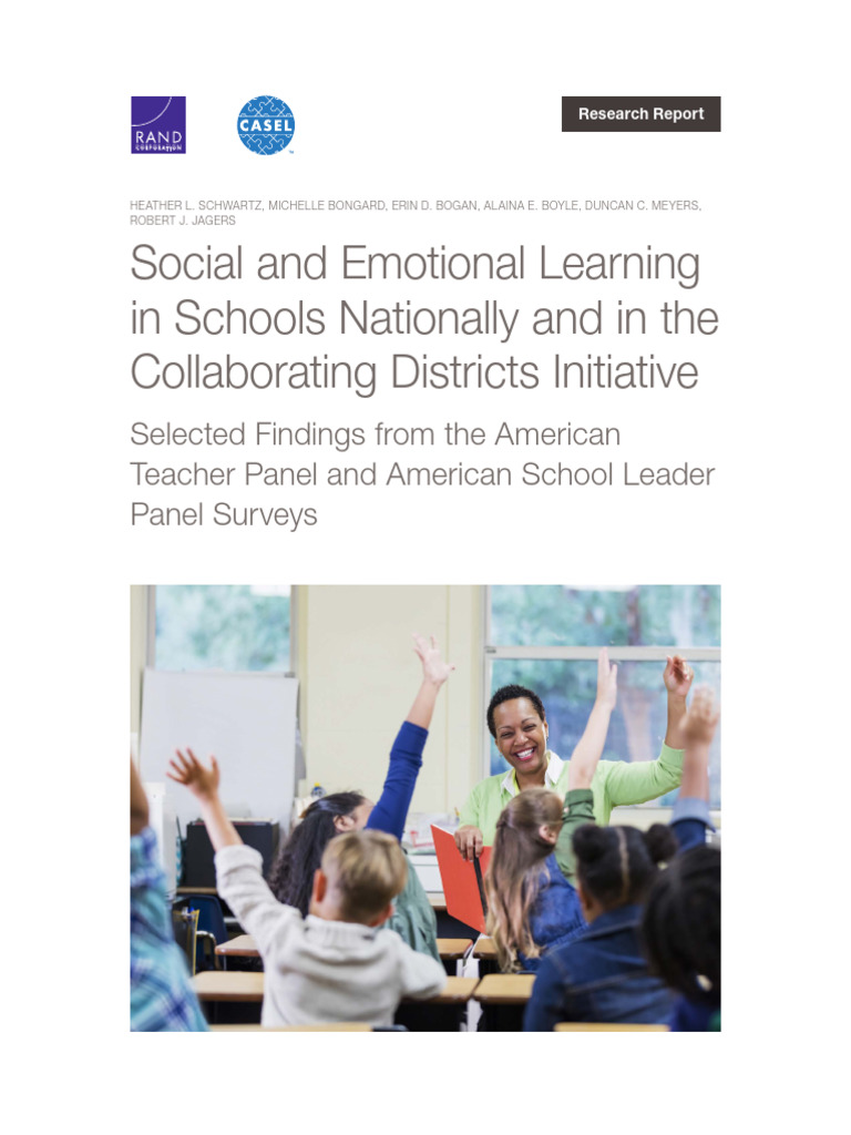 SEL in Schools Nationally and in The CDI | PDF | Teachers | Curriculum
