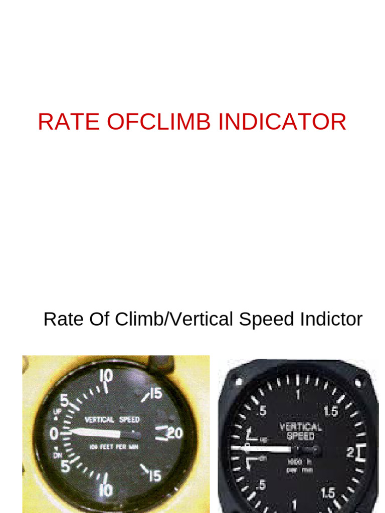 6.8 Rate of Climb Indicator | PDF | Aerospace | Aviation