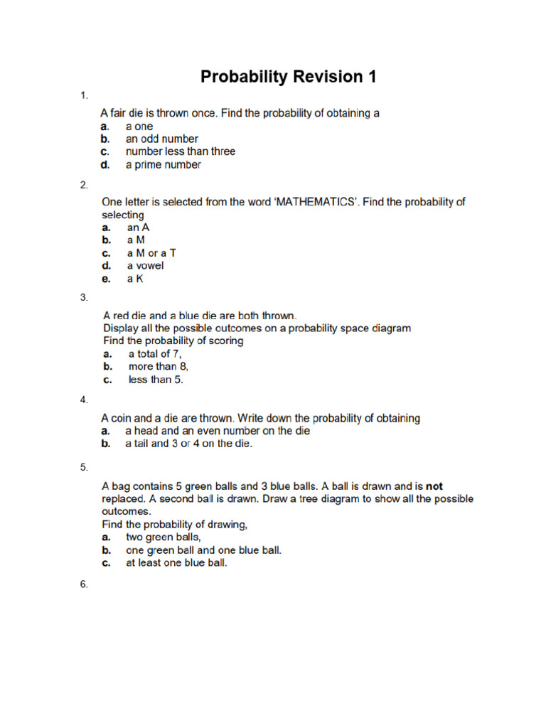 Probability 1 | PDF