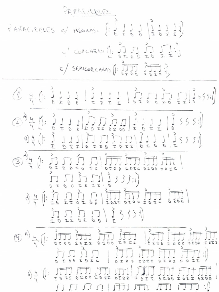 Paradiddles | PDF