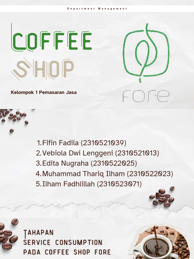 Kelompok 1 - Fore Caffe - PPT Materi Chapter 3 | PDF