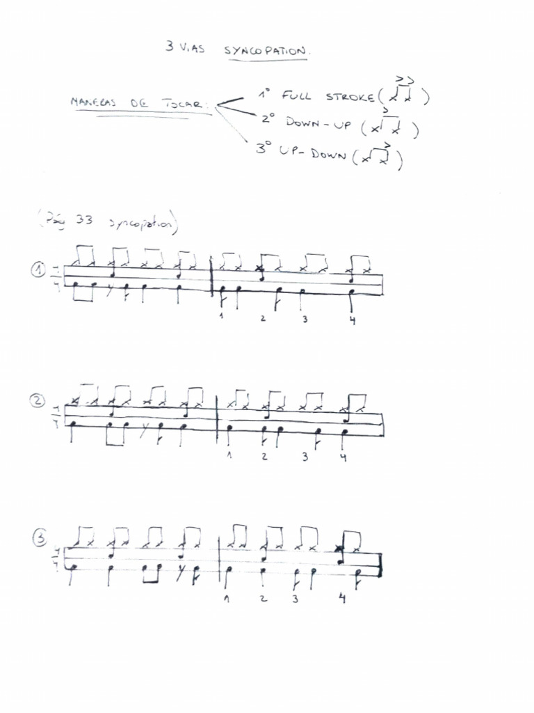 3 VÃ As Syncopation | PDF