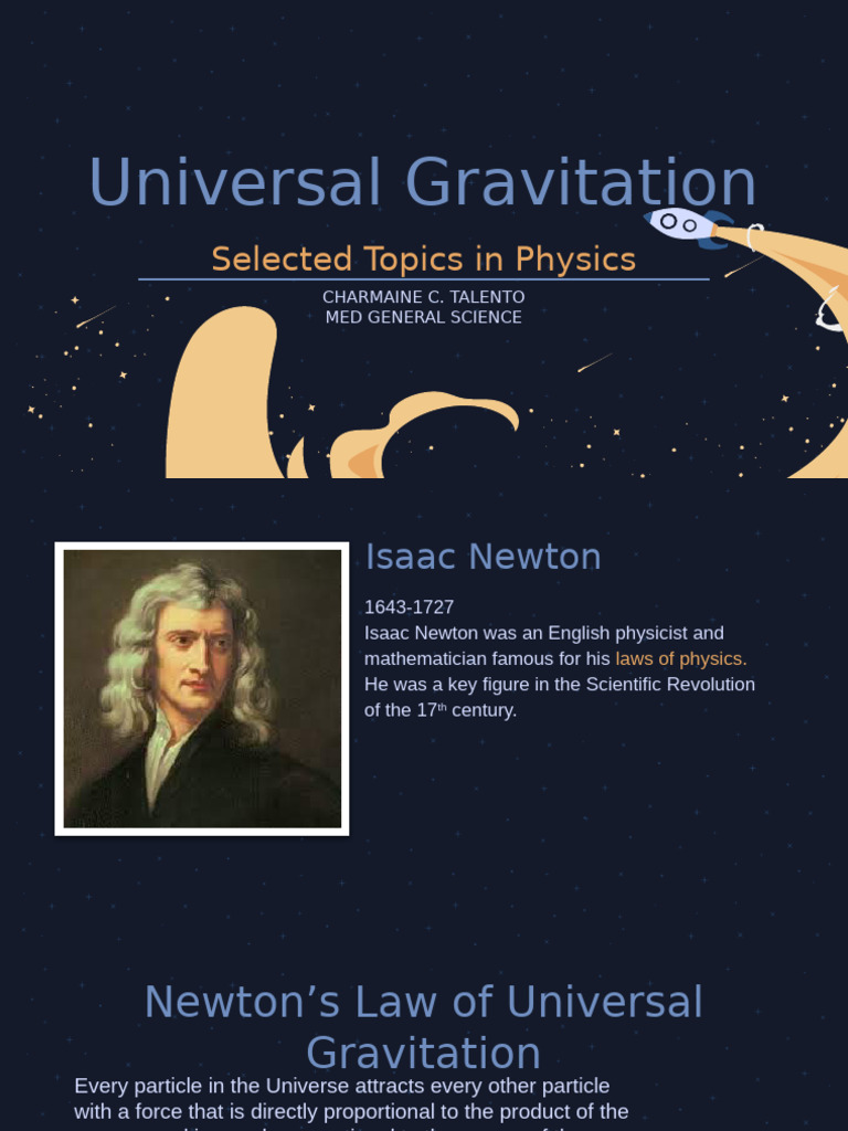 Talento Report Keplers Laws and Universal Gravitation | PDF | Newton's ...