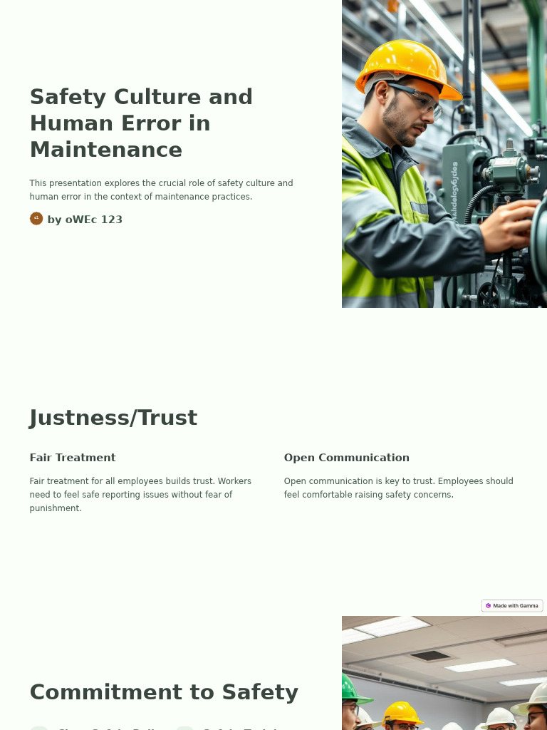 Safety Culture and Human Error in Maintenance | PDF | Safety ...