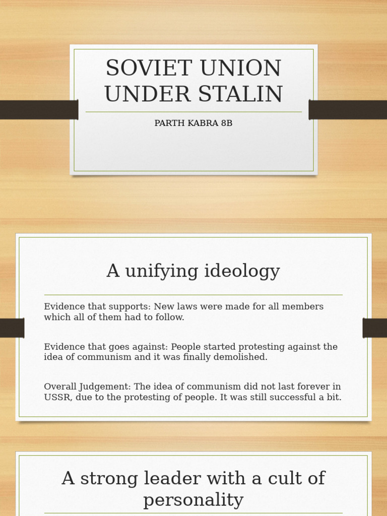 Stalin's USSR: Ideology and Repression | PDF | Joseph Stalin | Soviet Union