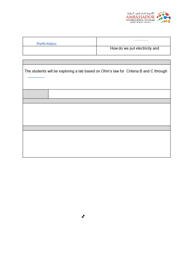 Unit_-4_Gr.8_FA- Electricity Final Work | PDF | Scientific Method | Voltage
