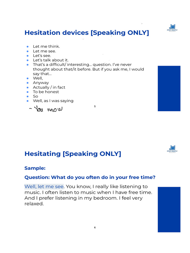 Effective Hesitation Devices in Speaking | PDF