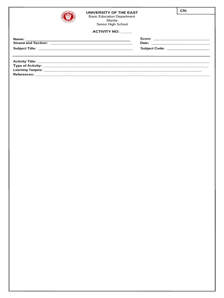 LAS Blank Form | PDF