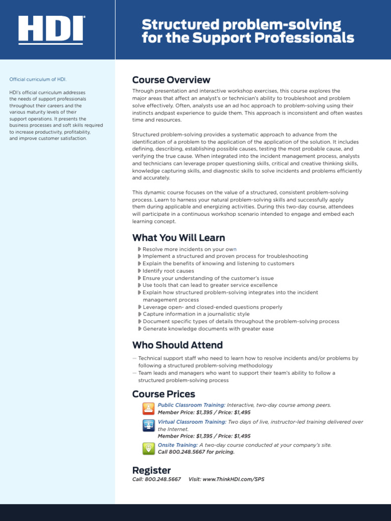 HDI17 1706089 Training Brochures Redesign Structured-Problem-Solving 2 ...
