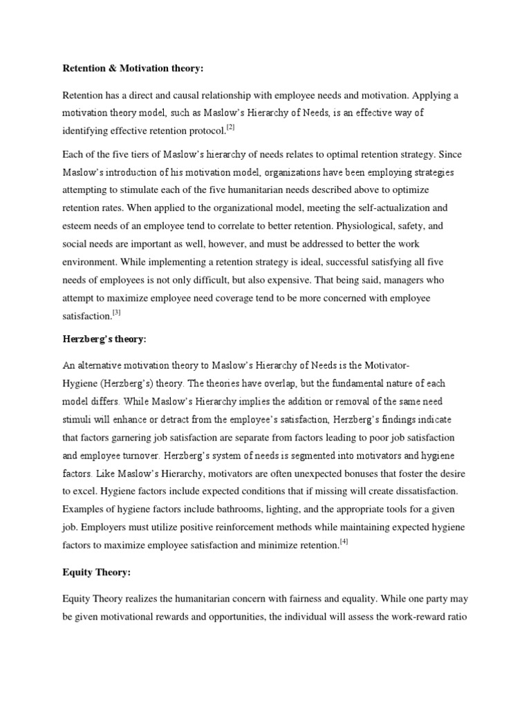 Retention Theories | Employee Retention | Motivation