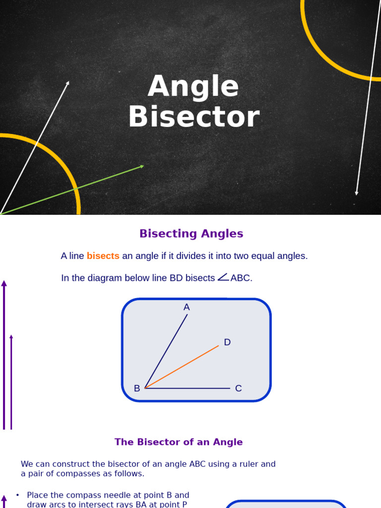 Angle Bisector Pdf