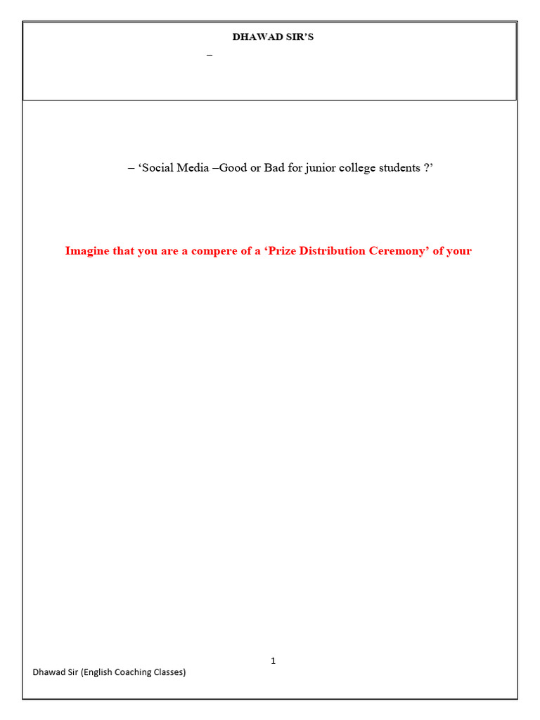 English Writing Skills Practice Paper | PDF | Communication | Human ...