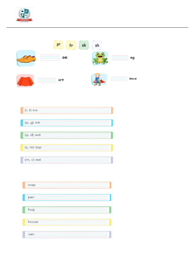 Senior KG Literacy Revision Sa 2 (2024 2025) | PDF