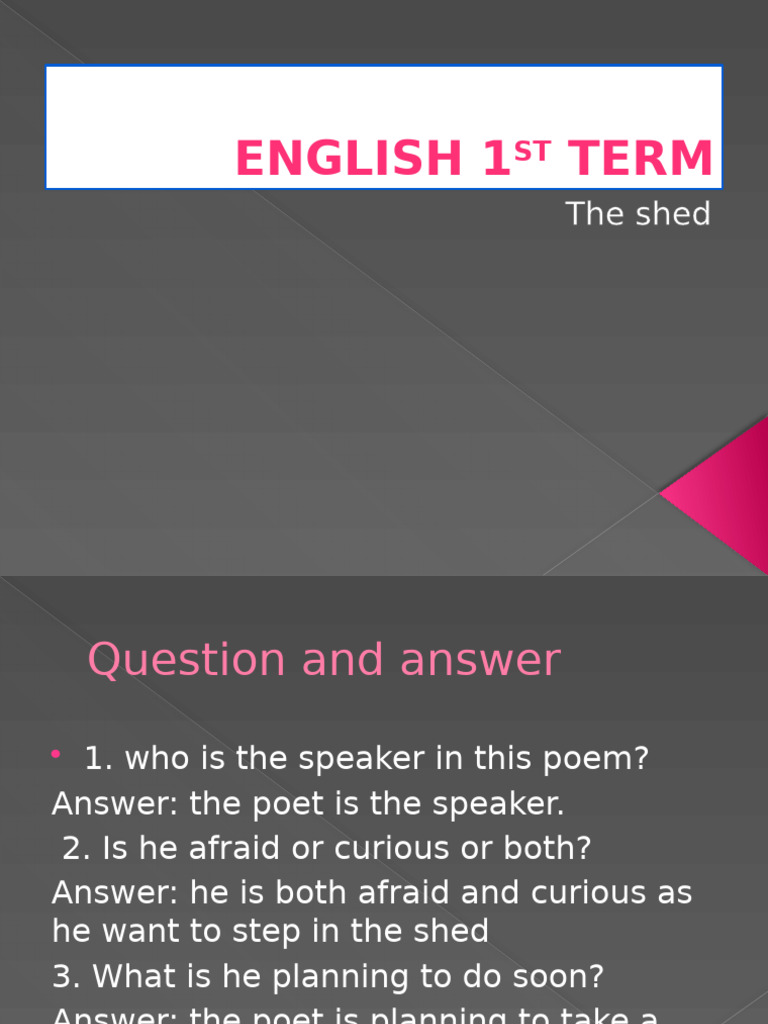 English 1st Term | PDF