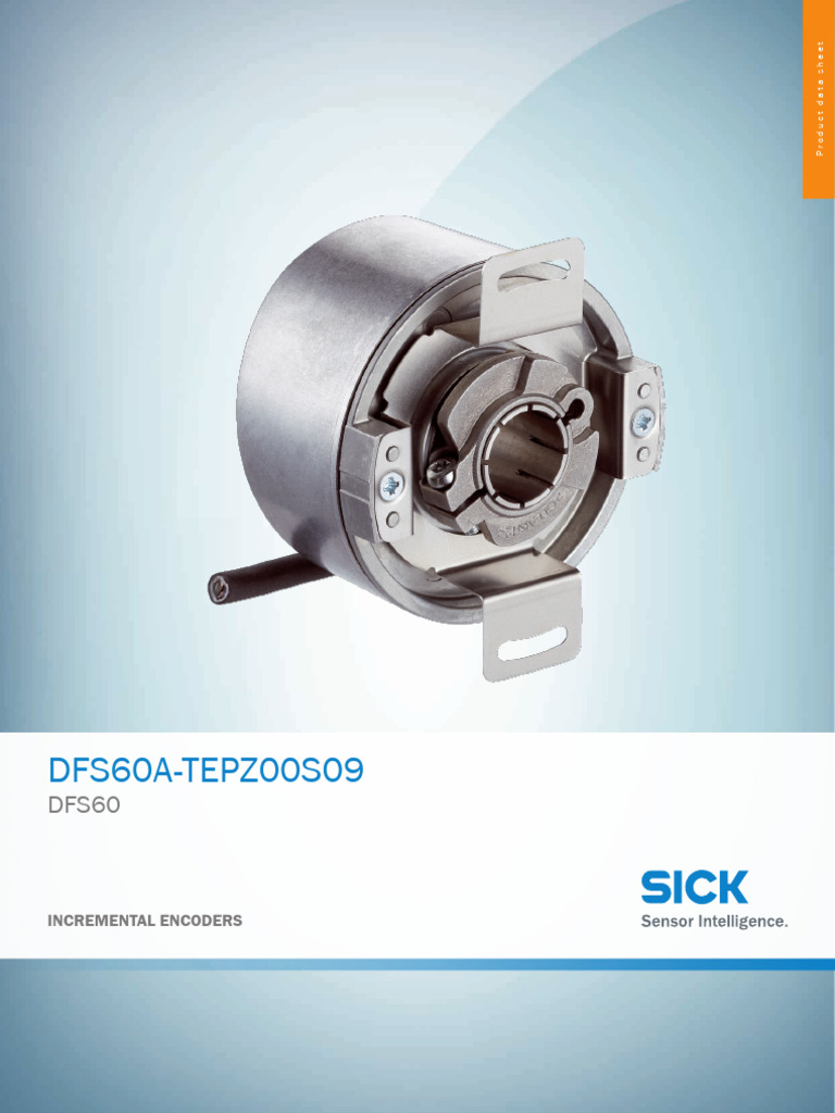DFS60A-TEPZ00S09 Encoder Data Sheet | PDF | Electrical Components ...