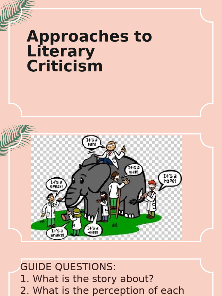 Literary Criticism Approaches | PDF | Feminism | Gender Studies