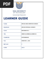 VUT Mathematics 1 Learner Guide 2024 | PDF | Learning | Knowledge