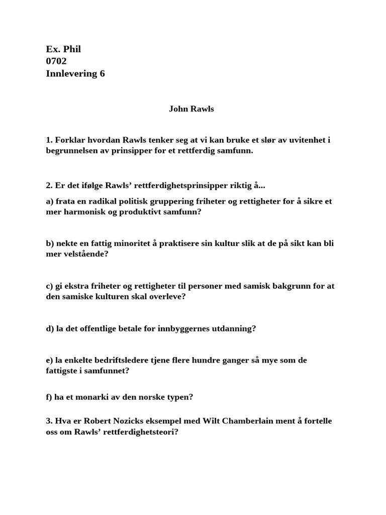 Innlevering 5 - Antikken & Moderne Filosofi | PDF