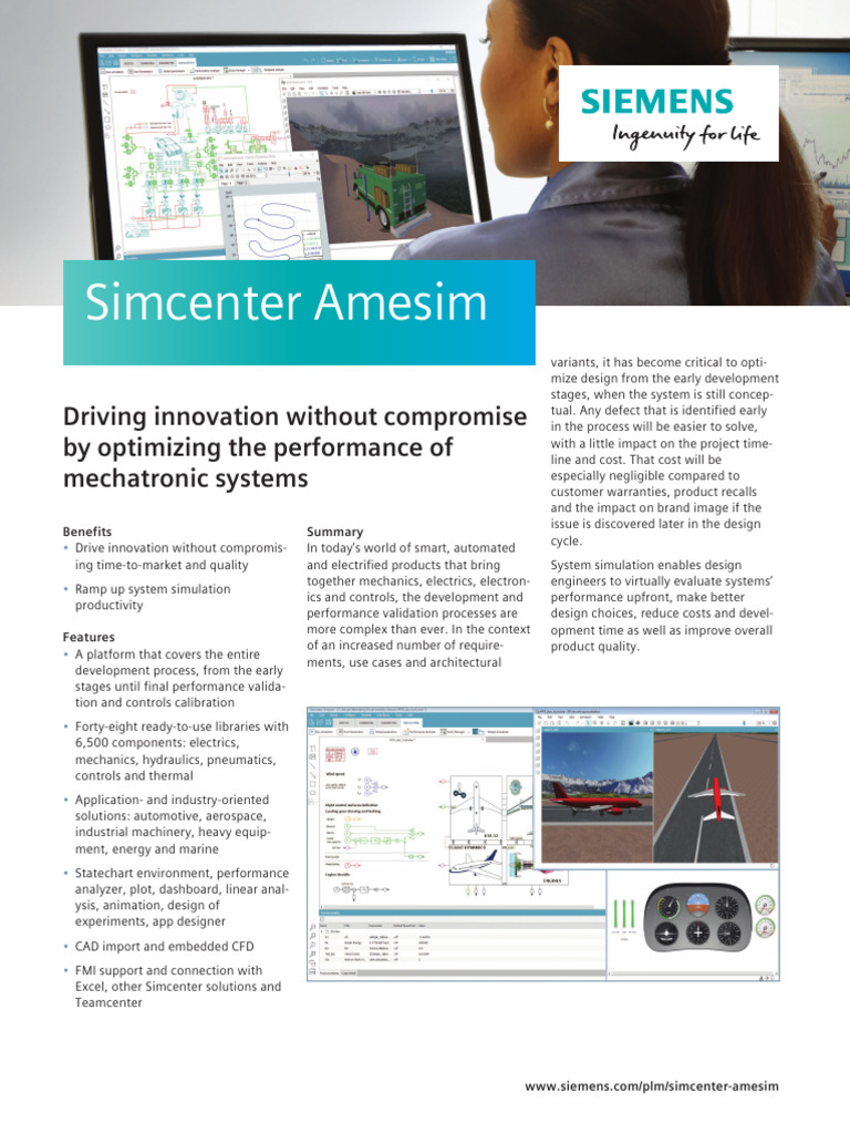 Simcenter Amesim Brochure | PDF | Product Lifecycle | Computing