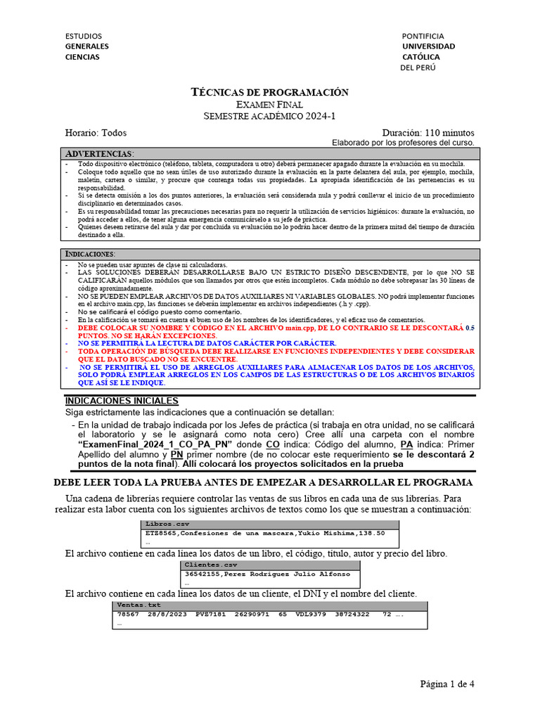 ExamenFinal Unlocked | PDF | Archivo de computadora | C