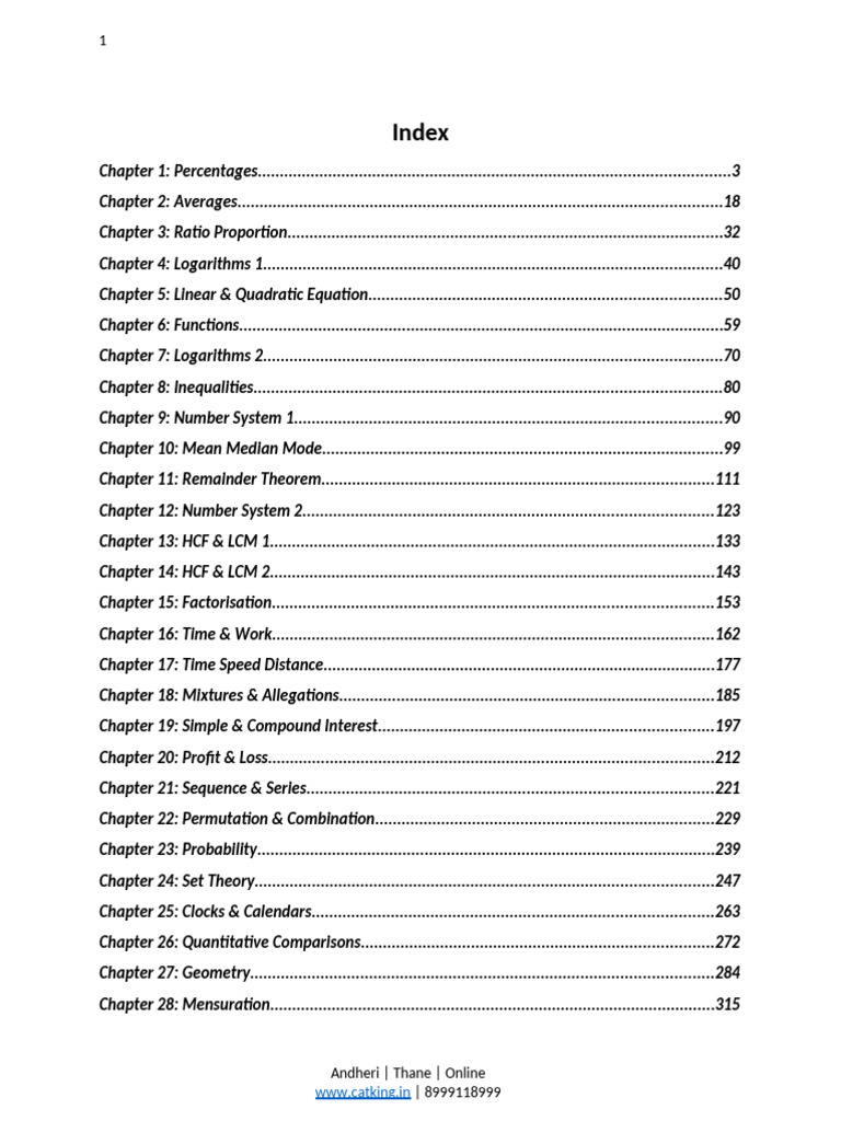 Quant Text Book | PDF | Percentage | Sales