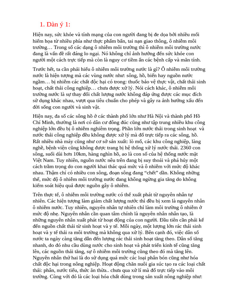 Vđề Xả Nc Thải Chx Qua Xử Lí | PDF