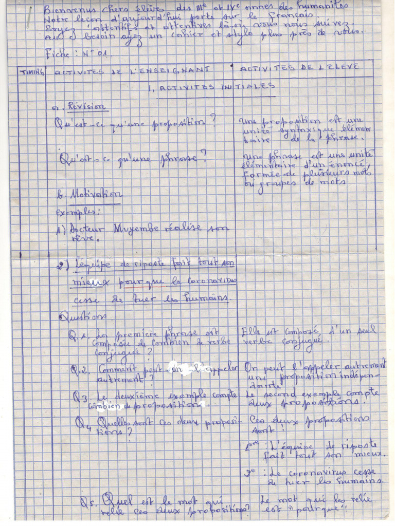 FR-proposition-Fiche-préparation-3è-et-4è-humanité-Français | PDF