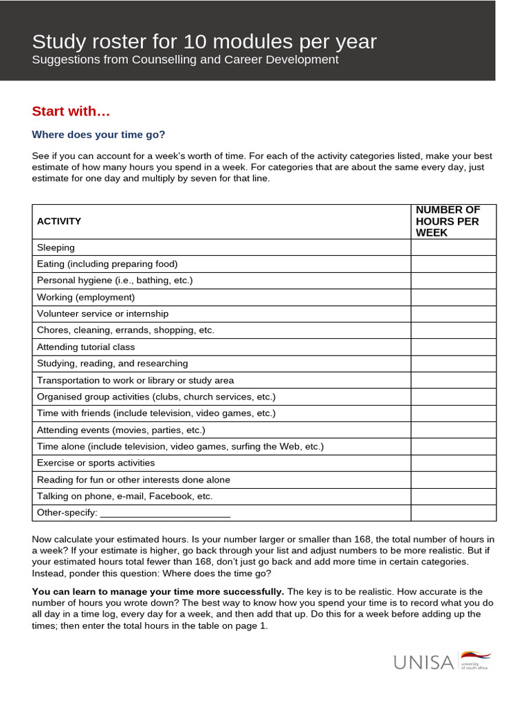 20210331_Study Roster for 10 Modules Per Year | PDF