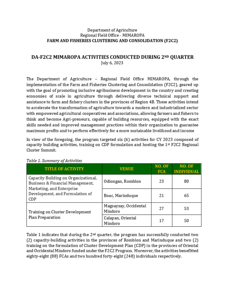 Region 4B | PDF | Food Industry | Agriculture