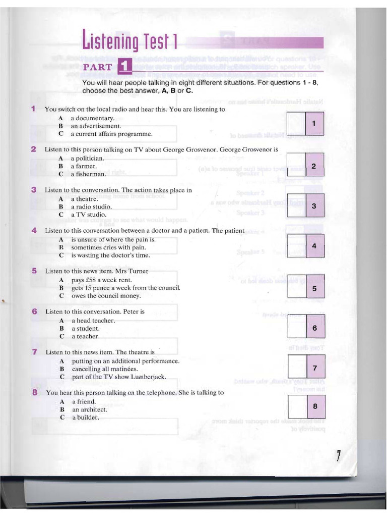 FCE - Student Lis 1 | PDF