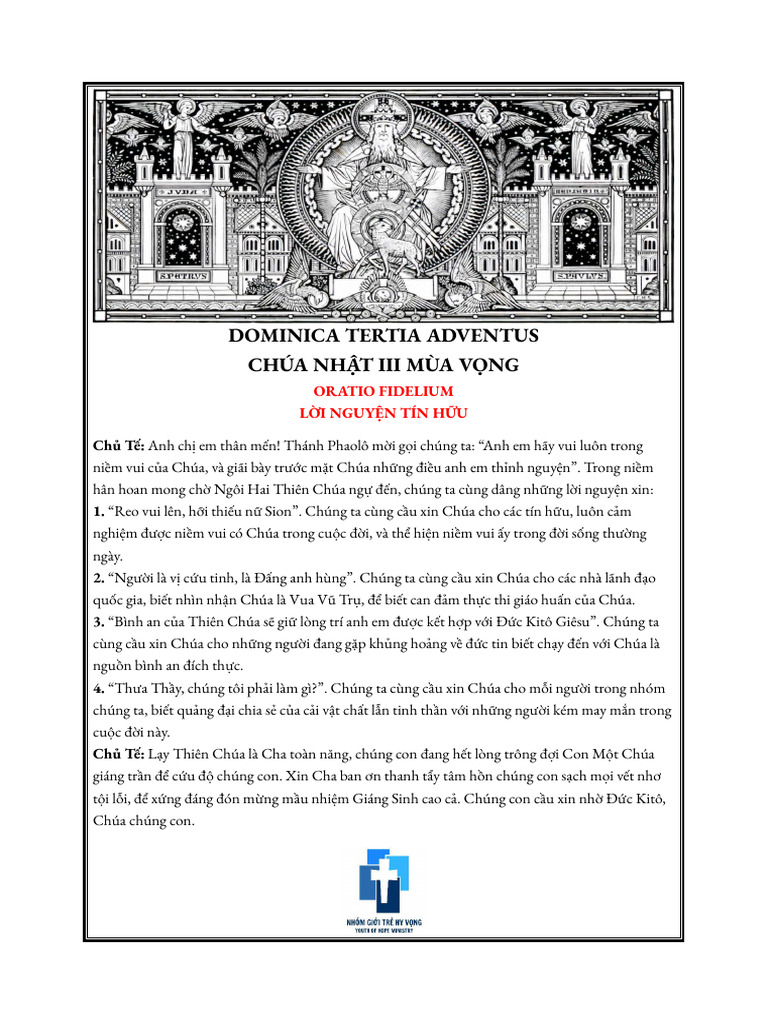 Dominica Tertia Adventus Oratio Fidelium | PDF