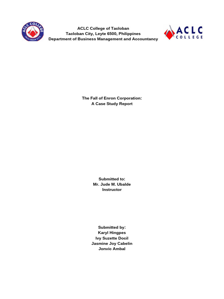 Enron's Mark-to-Market Accounting Scandal | PDF | Enron | Mark To ...